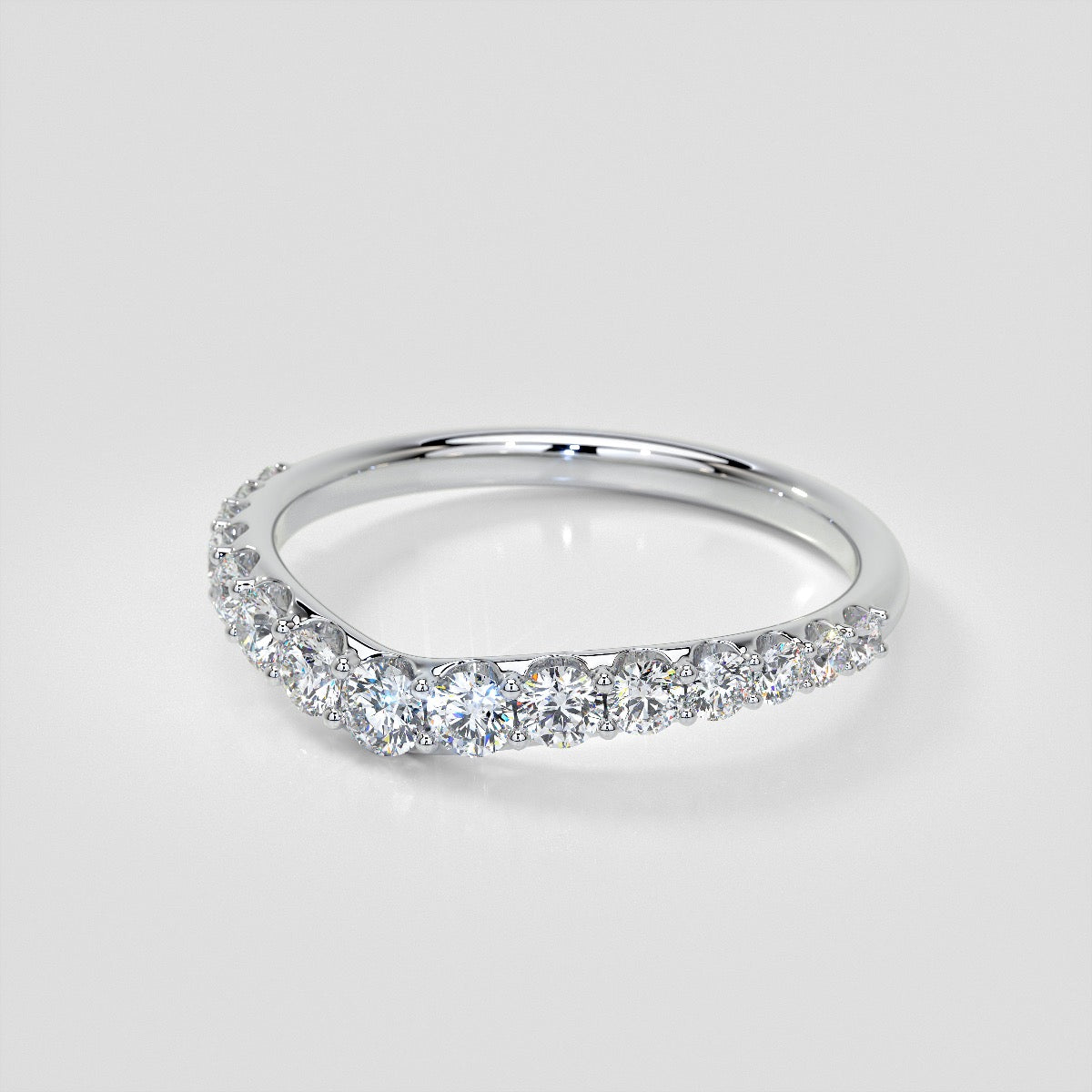 ½ CTW Lab Grown Diamond Graceful Cascade Band – Agape Diamonds